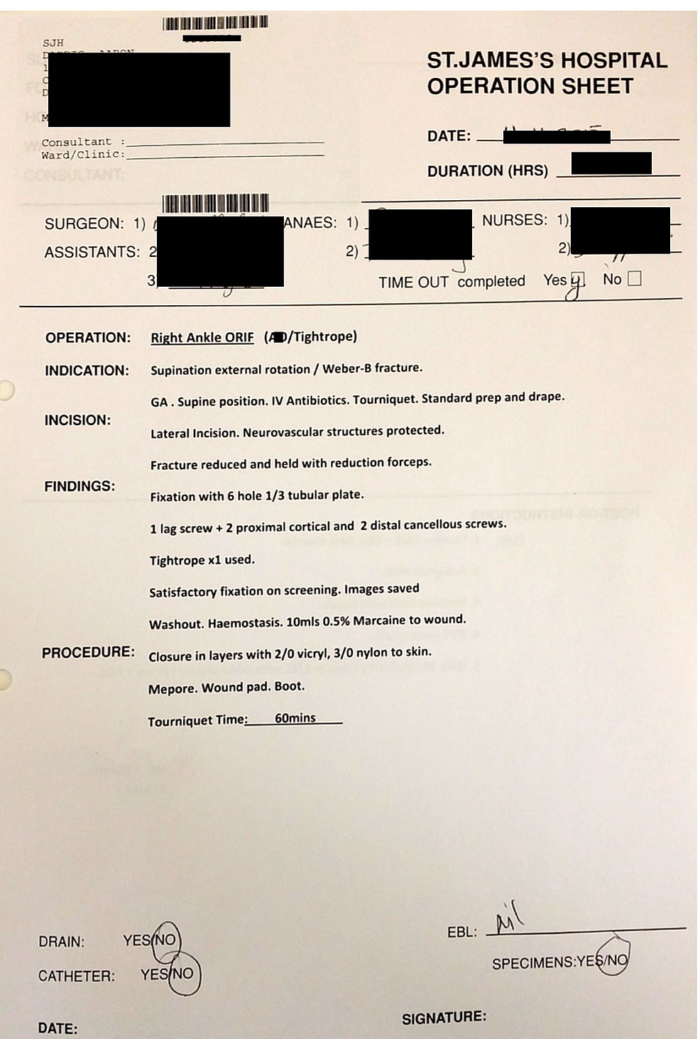 Improving the Standard of Orthopaedic Operation Documentation Using ...
