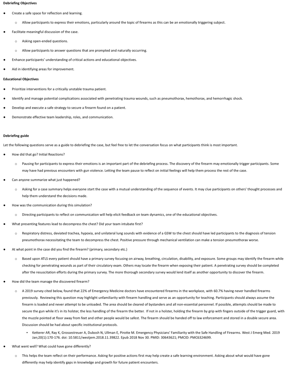 Pediatric Emergency Medicine Didactics and Simulation (PEMDAS): Armed ...