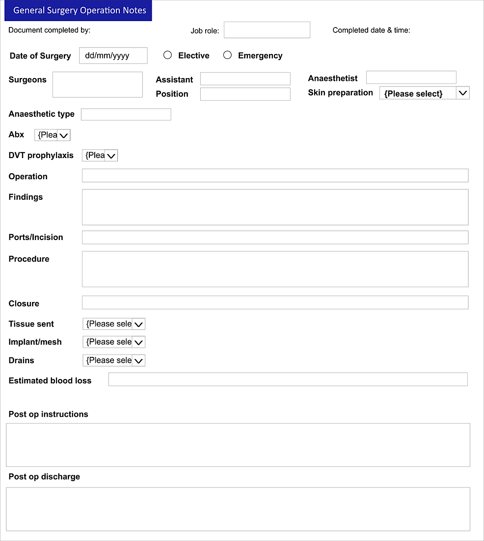 Improving Compliance With Operative Note Guidelines Through the ...