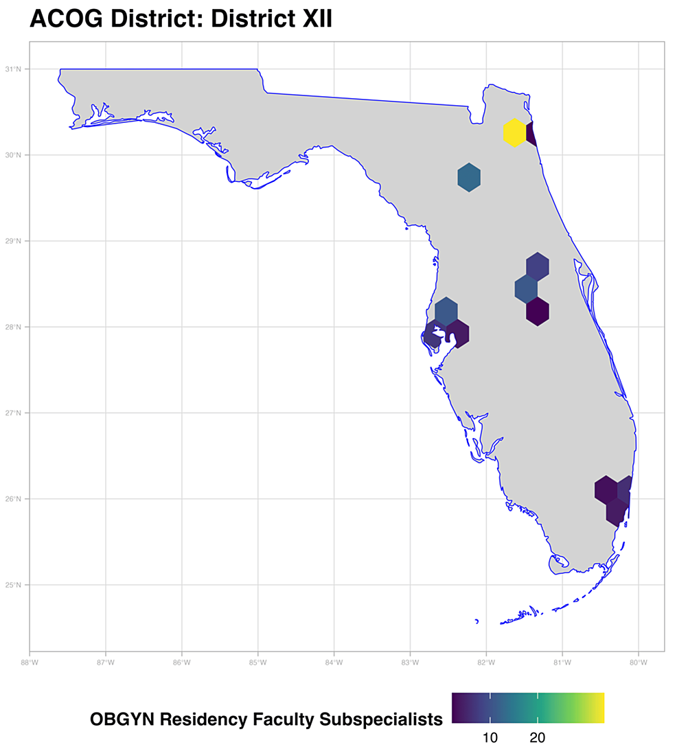 Subspecialty Faculty in Obstetrics and Gynecology: Distribution ...